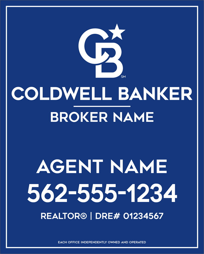 Coldwell Banker - Listing Signs : Classic Blue